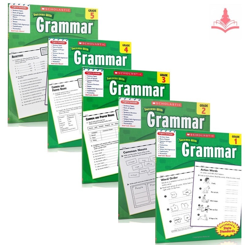 Primary School Student's Children's English Grammar Textbook Workbooks ...