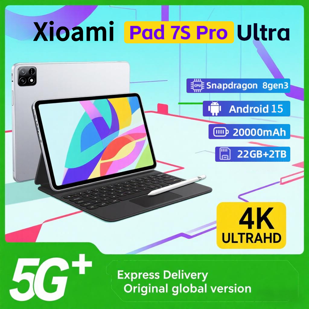 2025 NEW Original Android 15 Pad 7 Pro Ultra Mi 22TB+2TB Global Version ...
