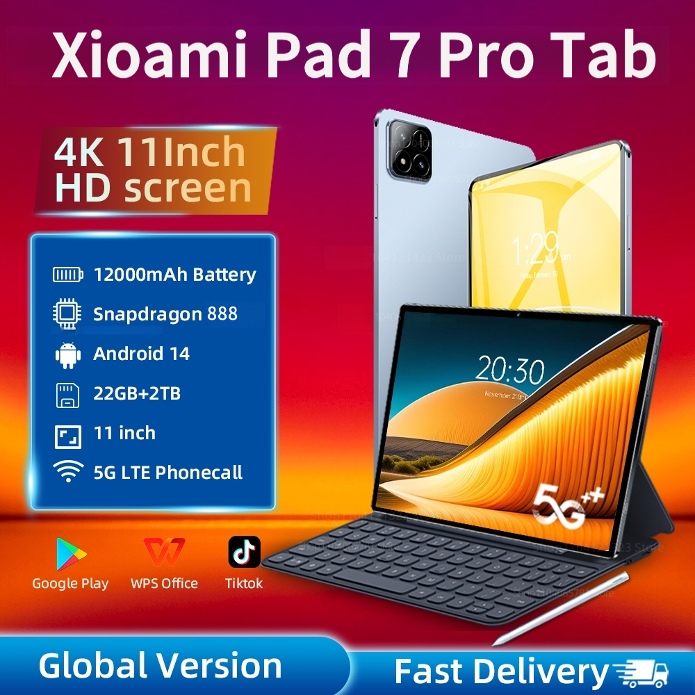 2026 New Global Version Mi Pad 7 PRO 11" Tablet Snapdragon 888 Android ...