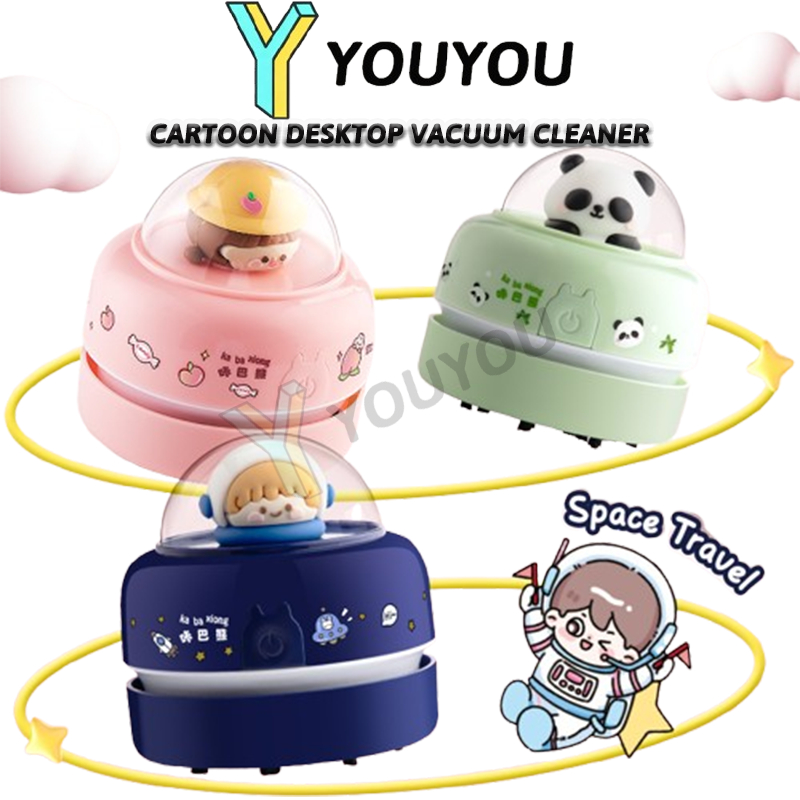Desktop Vacuum Cleaner Cartoon Style USB Rechargeable Children's ...