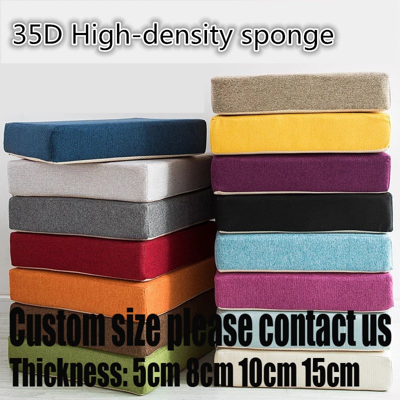 Square Thicken 35D High-density Sponge Cushion Sofa Cushion Chair Back ...