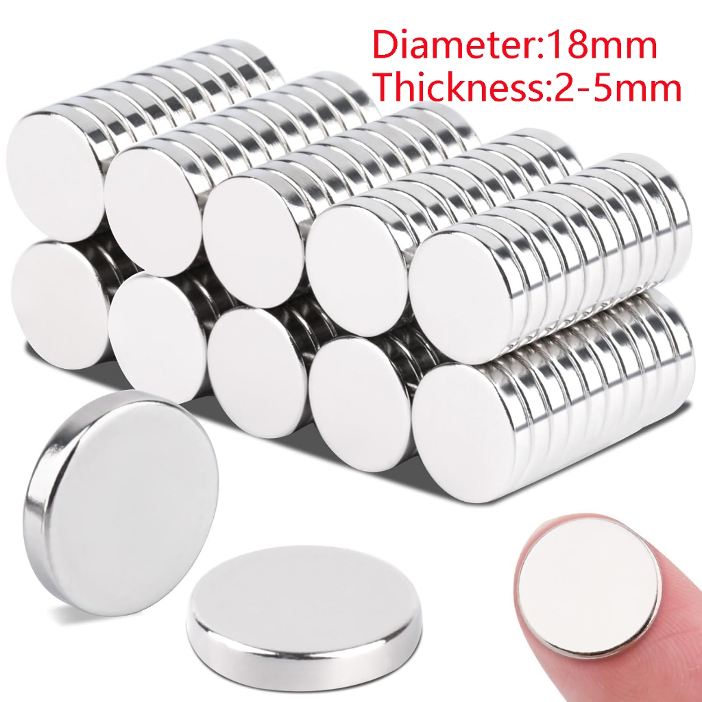 18mm Round Super Strong Neodymium Disc Magnets, Small Magnets for Dry ...