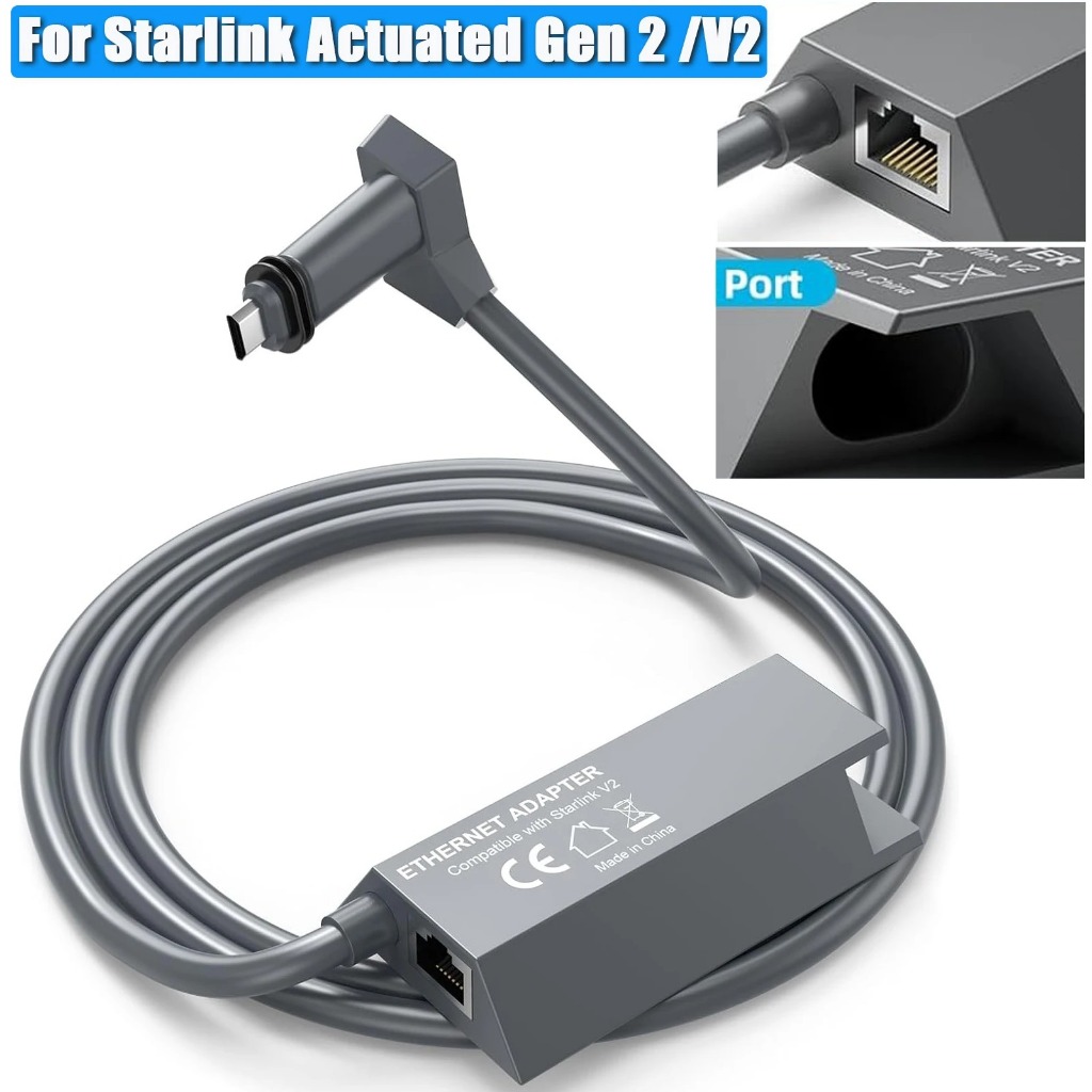 For Starlink Gen 2 to RJ45 Wireless Ethernet Interface Wired External ...
