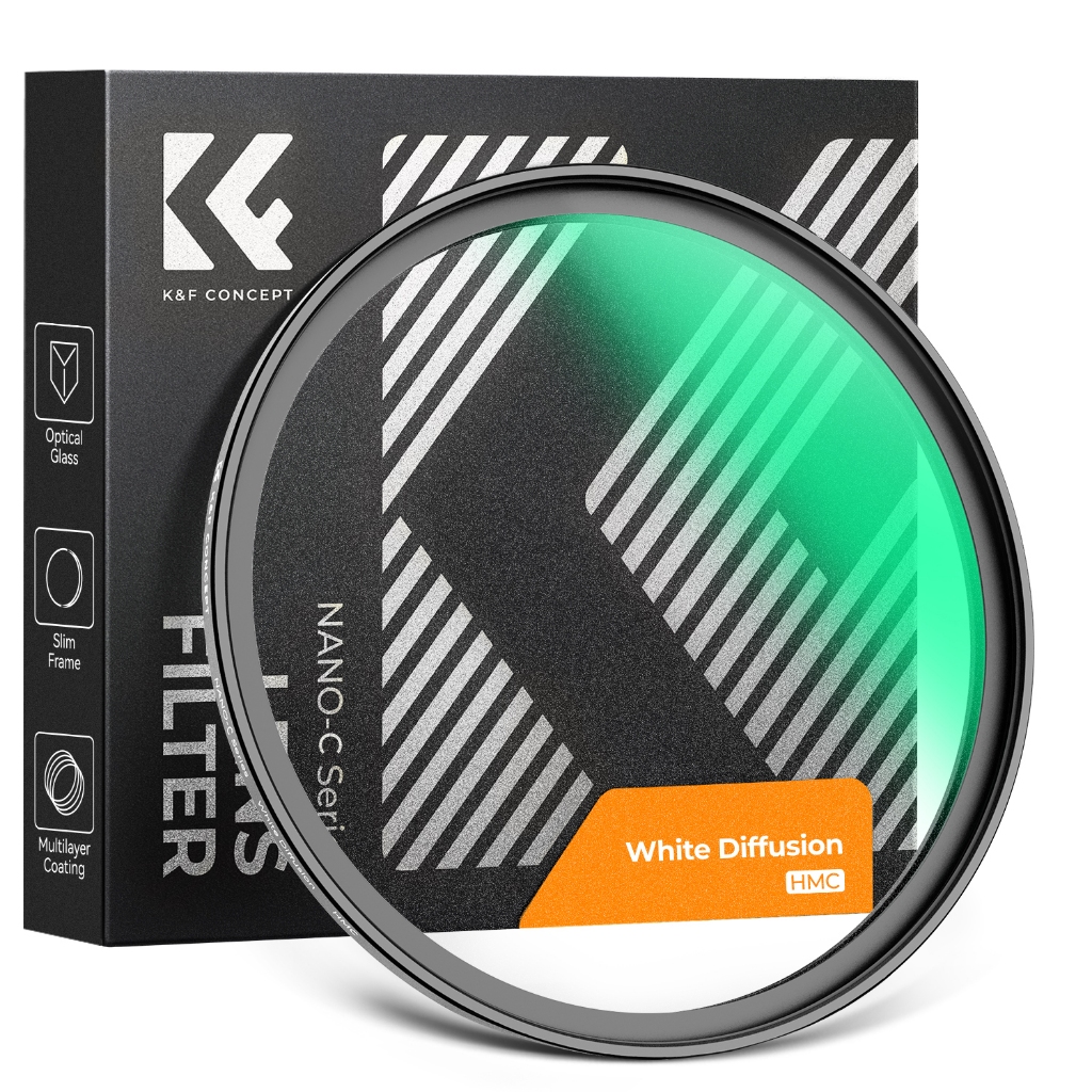 K&F Concept 49mm-82mm White Pro Mist Filter Cinematic Effect Filter ...