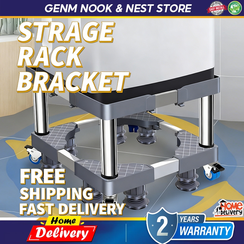 GENM Heightened Washing Machine Base Moving Casters Tripod Haier Roller ...