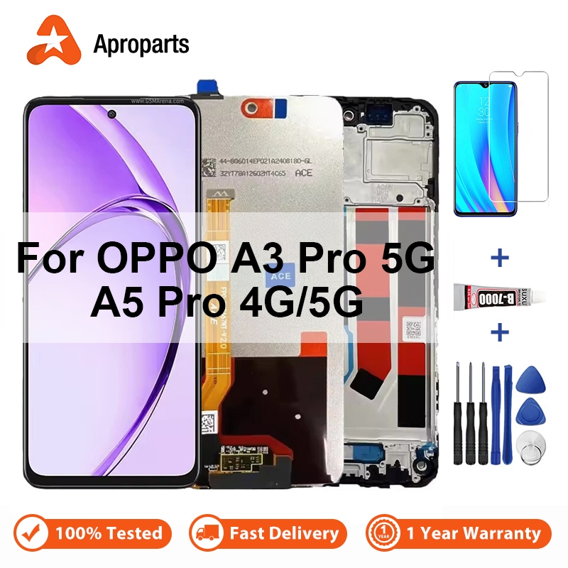 LCD For OPPO A3 A5 Pro 4G 5G Display Touch Screen CPH2639 CPH2665 ...