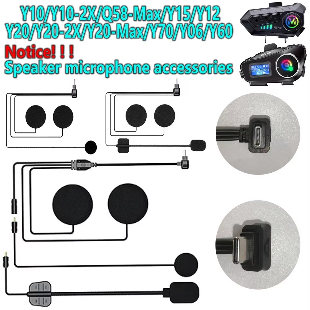 Helmet headset microphone for Type-c port only Microphone accessories ...