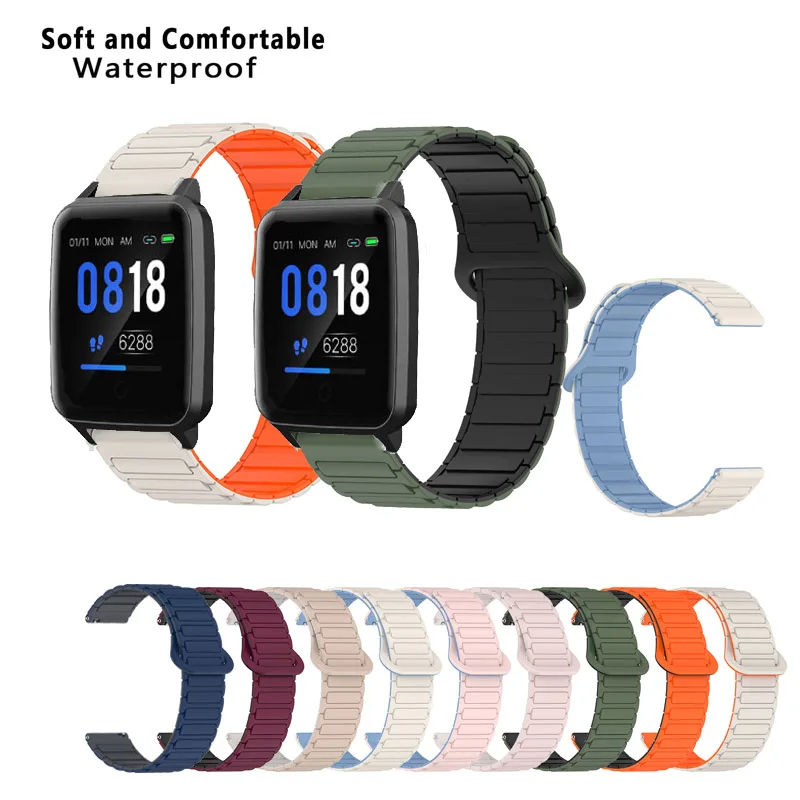 Magnetic Strap for Axtro Fit 3 4 Silicone Bracelet Band for Actxa Tempo ...