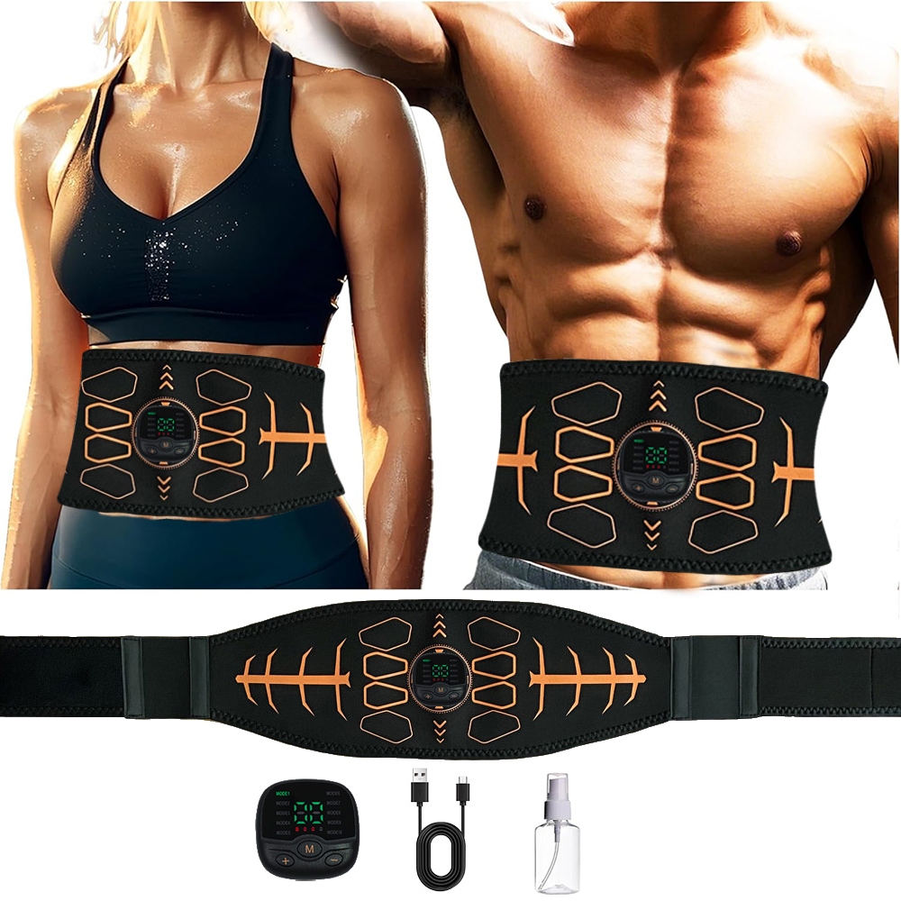 Abs Stimulator Abdominal Toning Belt EMS Muscle Stimulator Muscle Toner ...