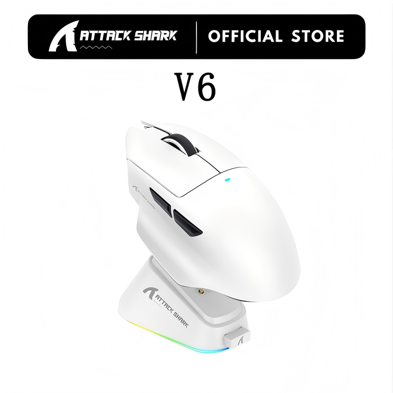 ATTACK SHARK V6 Wireless Gaming Mouse - PAW3311 Sensor 25000DPI ...