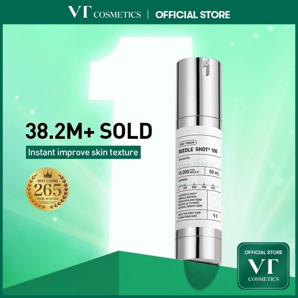 VT REEDLE SHOT 100 / 300 Silica, Microneedling skin booster serum, Spot ...