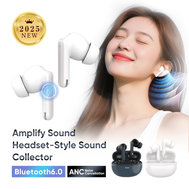 2025 Newest Wireless Earbud Hearing Amplifier for Seniors Bluetooth 6.0 ...