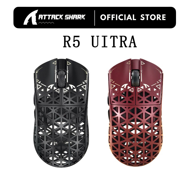 ATTACK SHARK R5 8K Wireless Gaming Mouse 42K DPI -PAW3950 MAX Sensor ...
