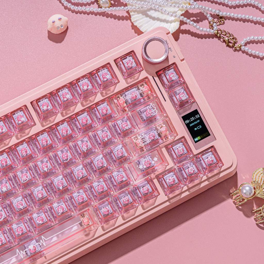 Strawberry Heartbeat Keycaps Full Set PBT Dye-sublimation PC Cherry ...