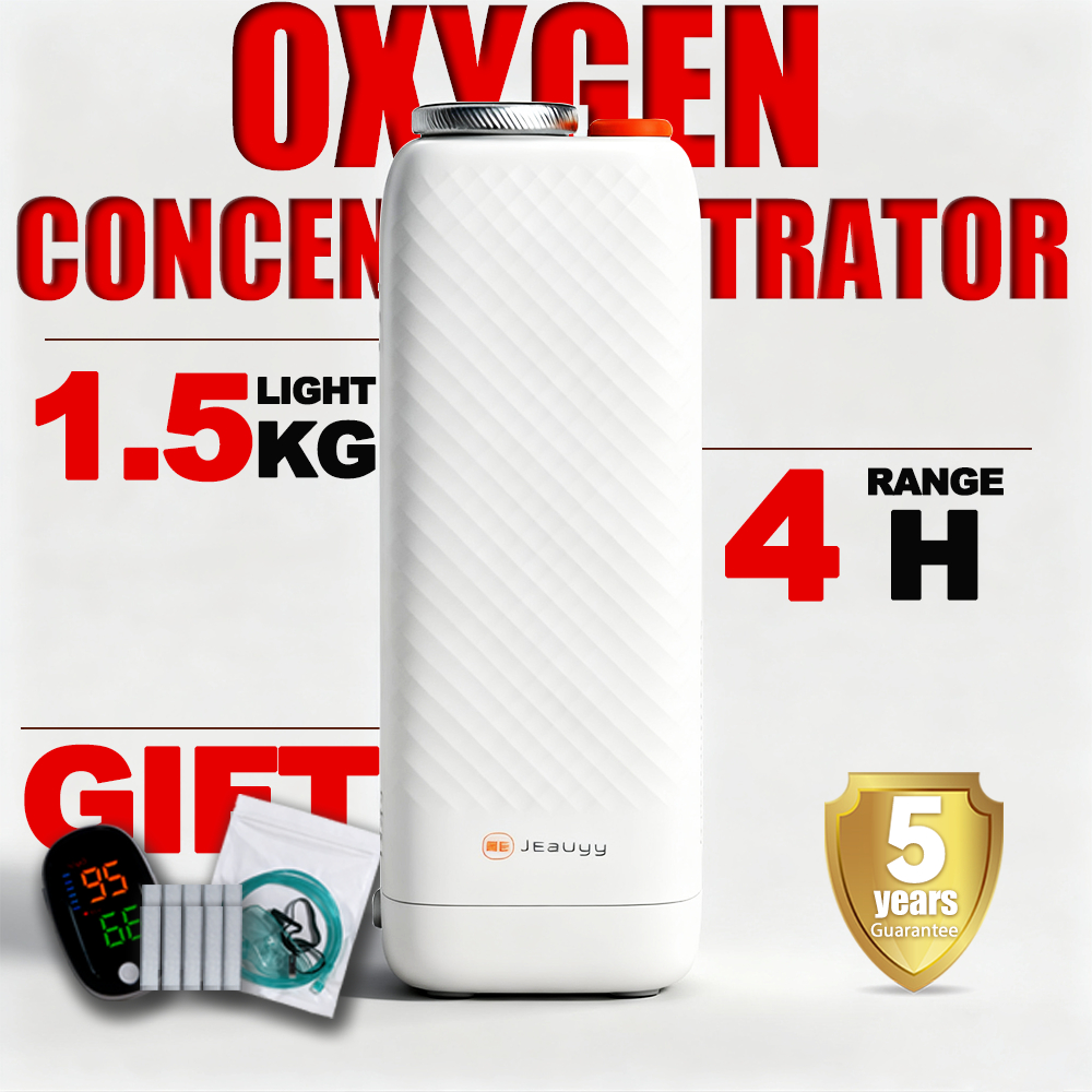 【5L】Rechargeable Portable Oxygen Concentrator 1L-5L Adjustable 90% Pure ...