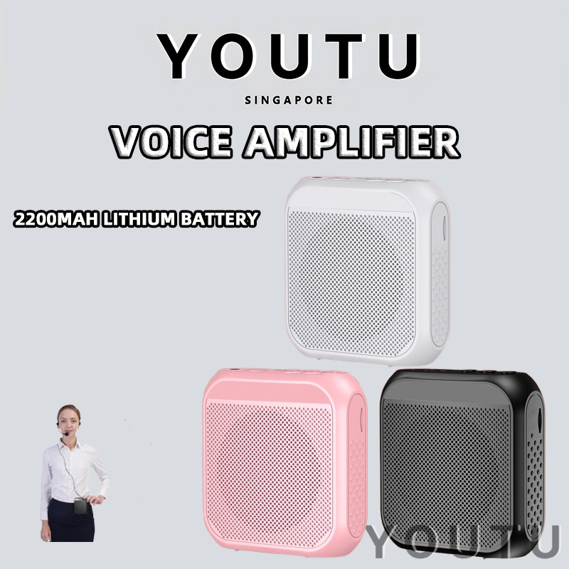 Voice Amplifier Portable Mic Wireless Microphone Loud Speaker Teachers ...