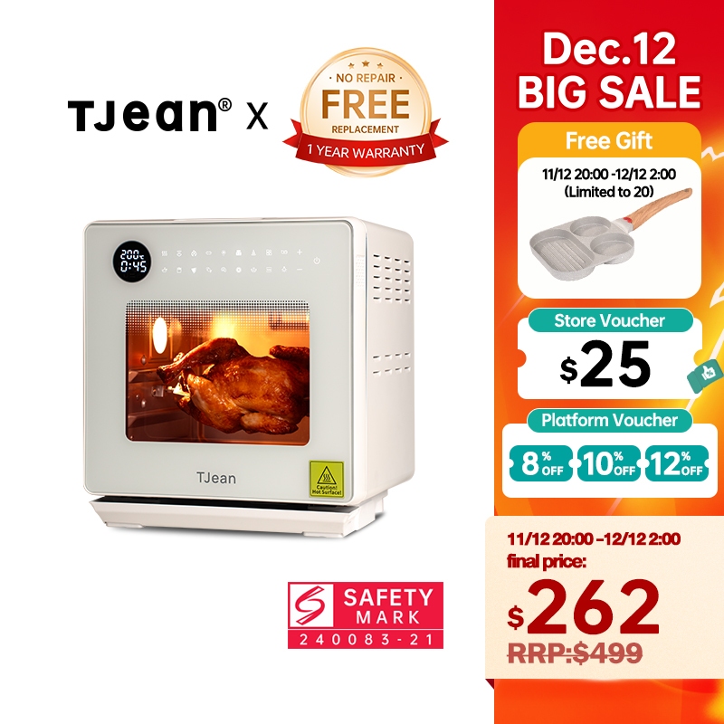 TJean Steam Oven Multifunctional Household Steam Air Fryer Oven Toaster ...