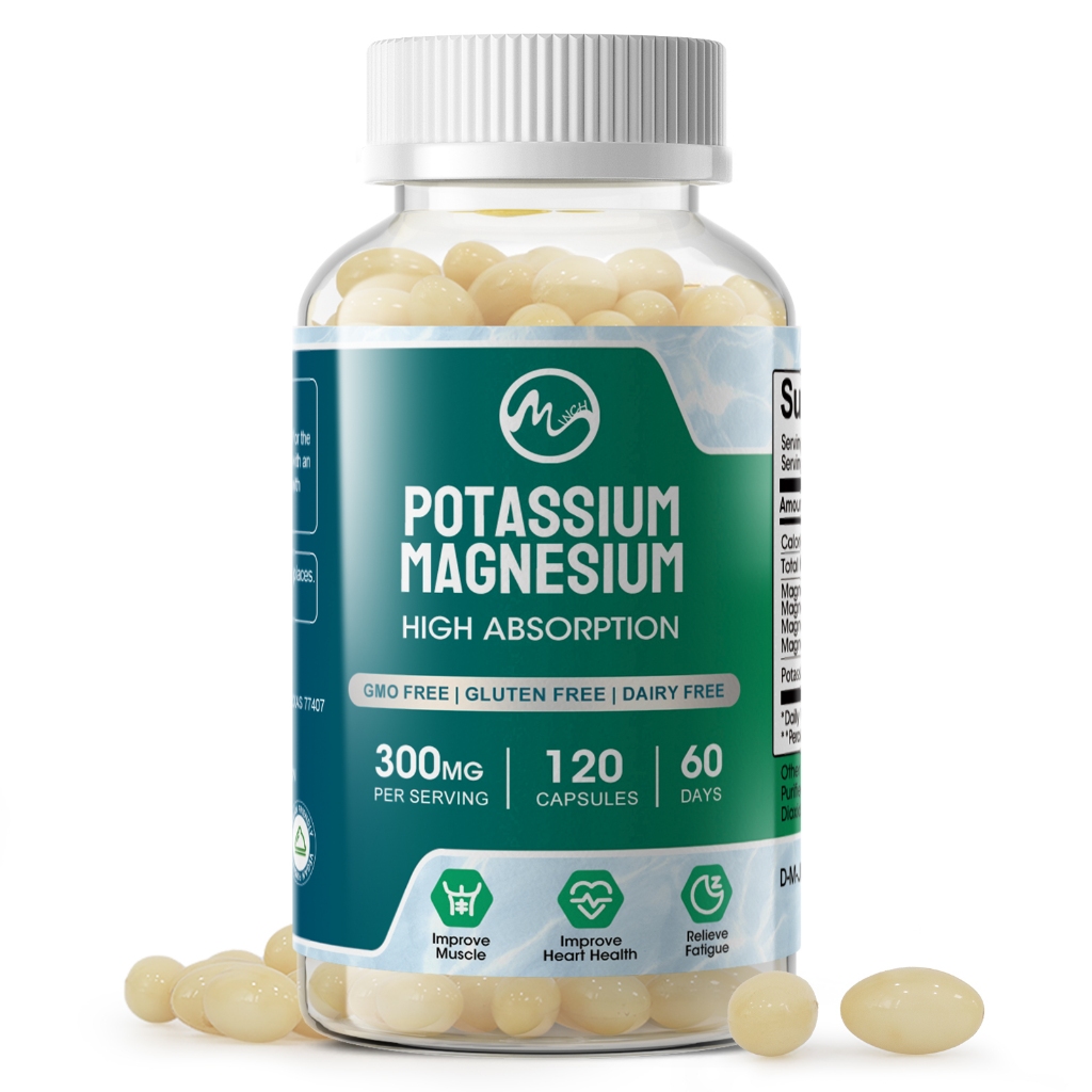 Minch Potassium Magnesium Capsule Potassium 200mg + Magnesium 100mg ...