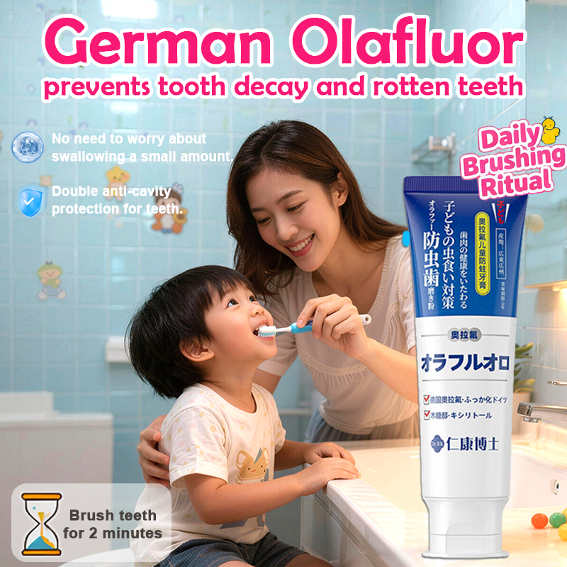 Olafluride Toothpaste for Children and Babies Aged 3 to 6 to 12 ...
