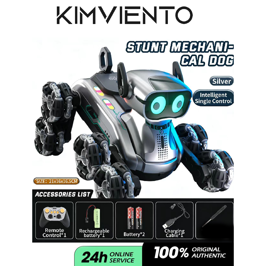 Remote-Controlled Mechanical Dog Car Music Deformable Rechargeable ...