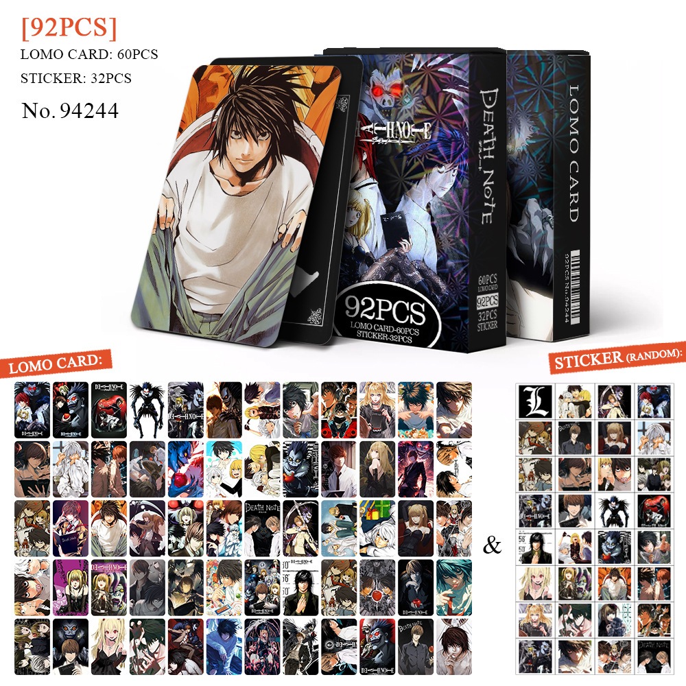 Anime Death Note Photocard Lomo Card Double-sided Postcard Sticker ...