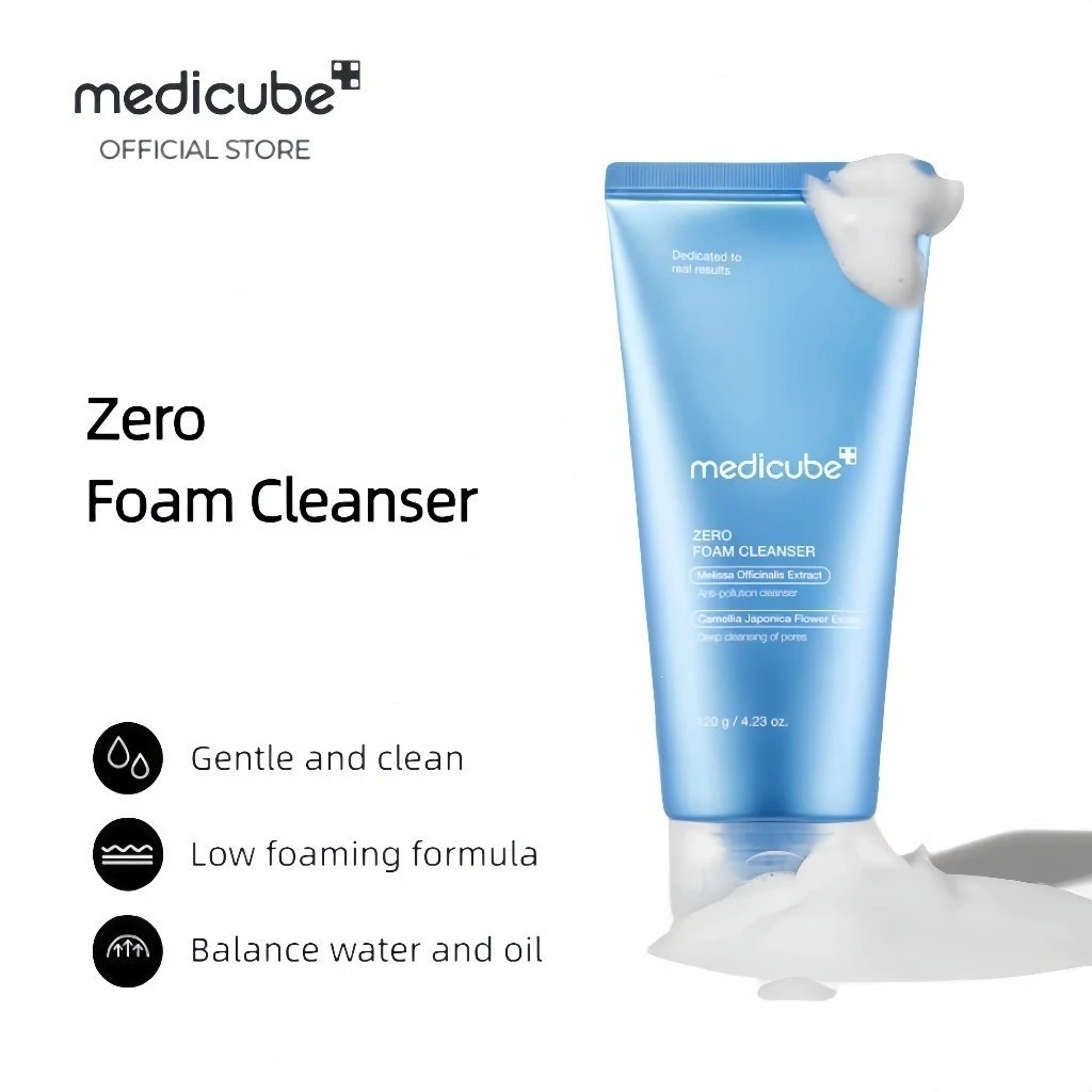 medicube Zero Foam Gentle Cleanser 120ml - Quick-Absorb Skin-Softening ...