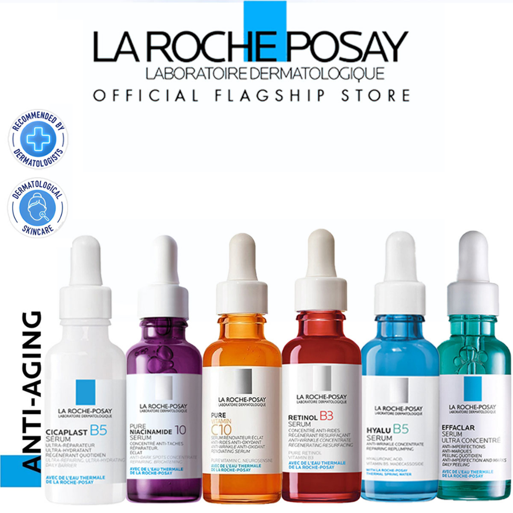 La Roche Posay Hyalu B5 Serum Pure Vitamin C10 Serum Pure Niacinamide ...