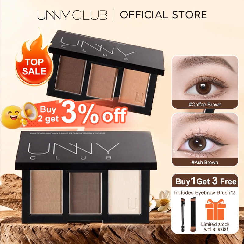 Unny Club Official Eyebrow Powder Palette 3D Effect-Long Lasting ...