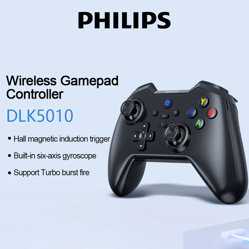 PHILIPS DLK5010 Tri-Mode Wireless Gamepad Dual Hall Joystick Six-Axis ...