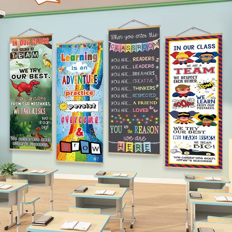 English Classroom Wall Classroom Decoration Welcome Banner Poster ...