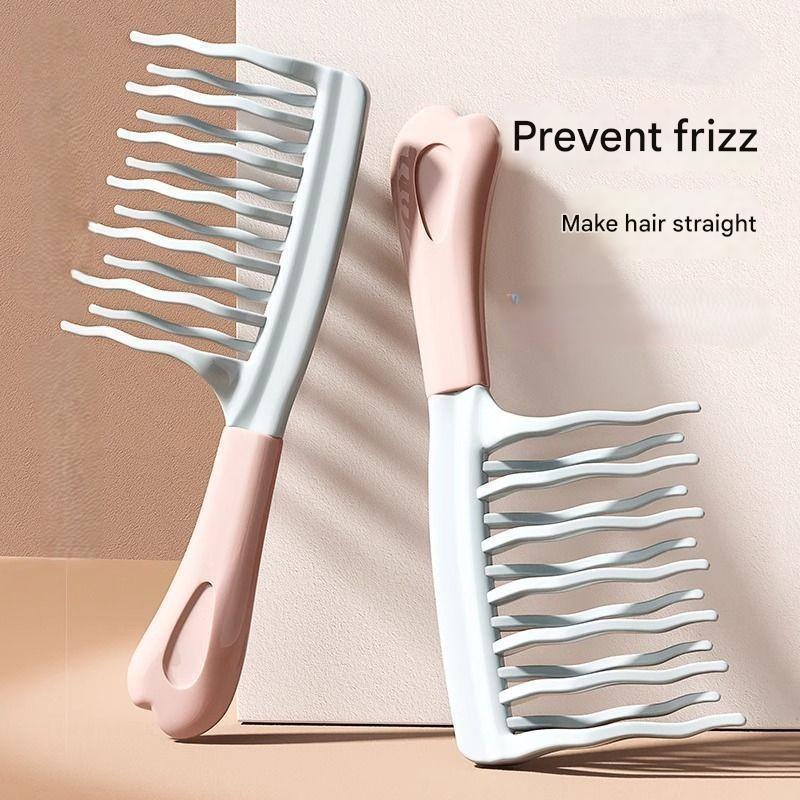 Curl Hair Brush Wide Tooth Comb For Curly Hair Reduce Hair Pulling and ...