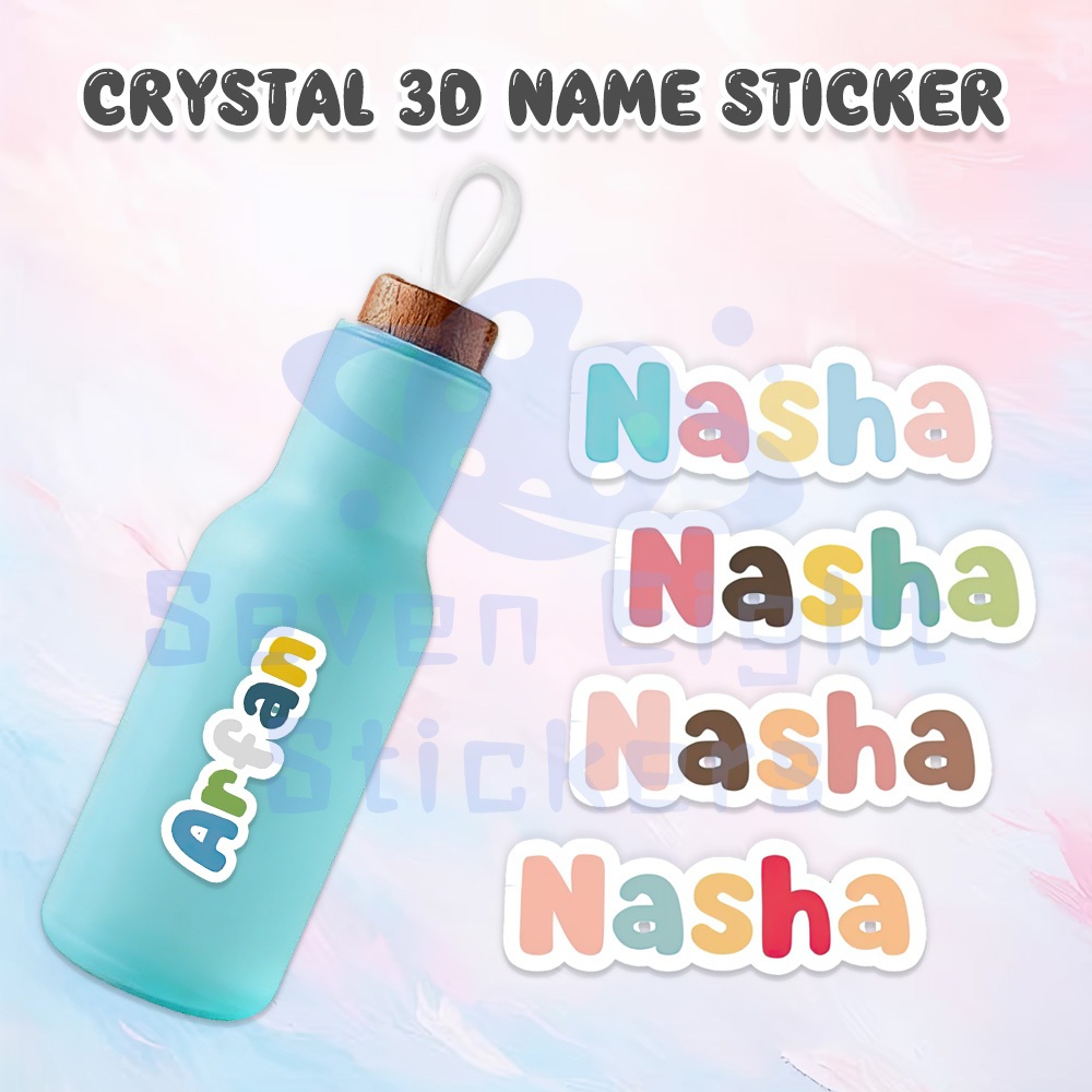 Personalized UV name stickers/Custom 3d name labels/special waterproof ...