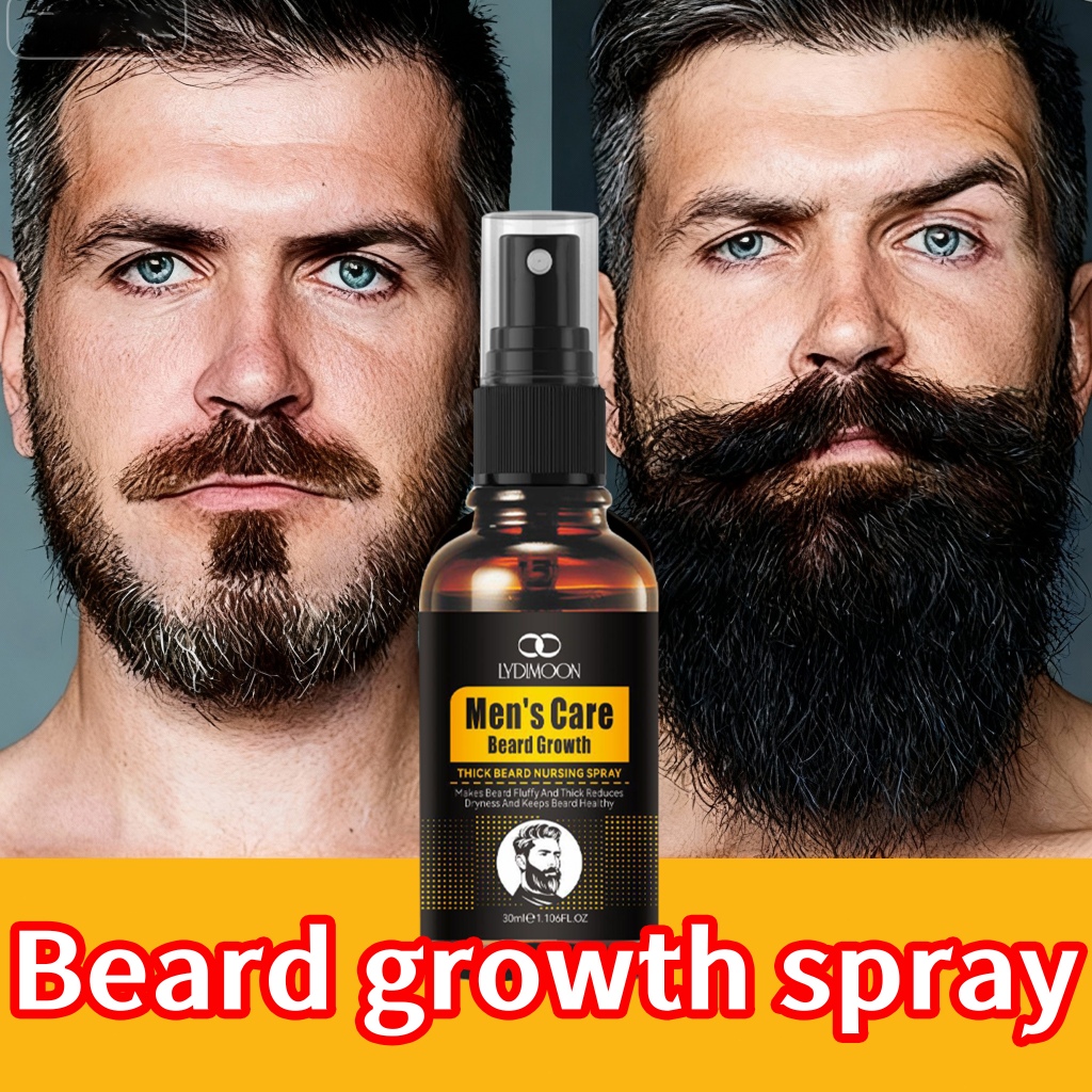 Beard Growth spray 30ml Beard Enhance seurm Organic Men'S Beard Thicker ...