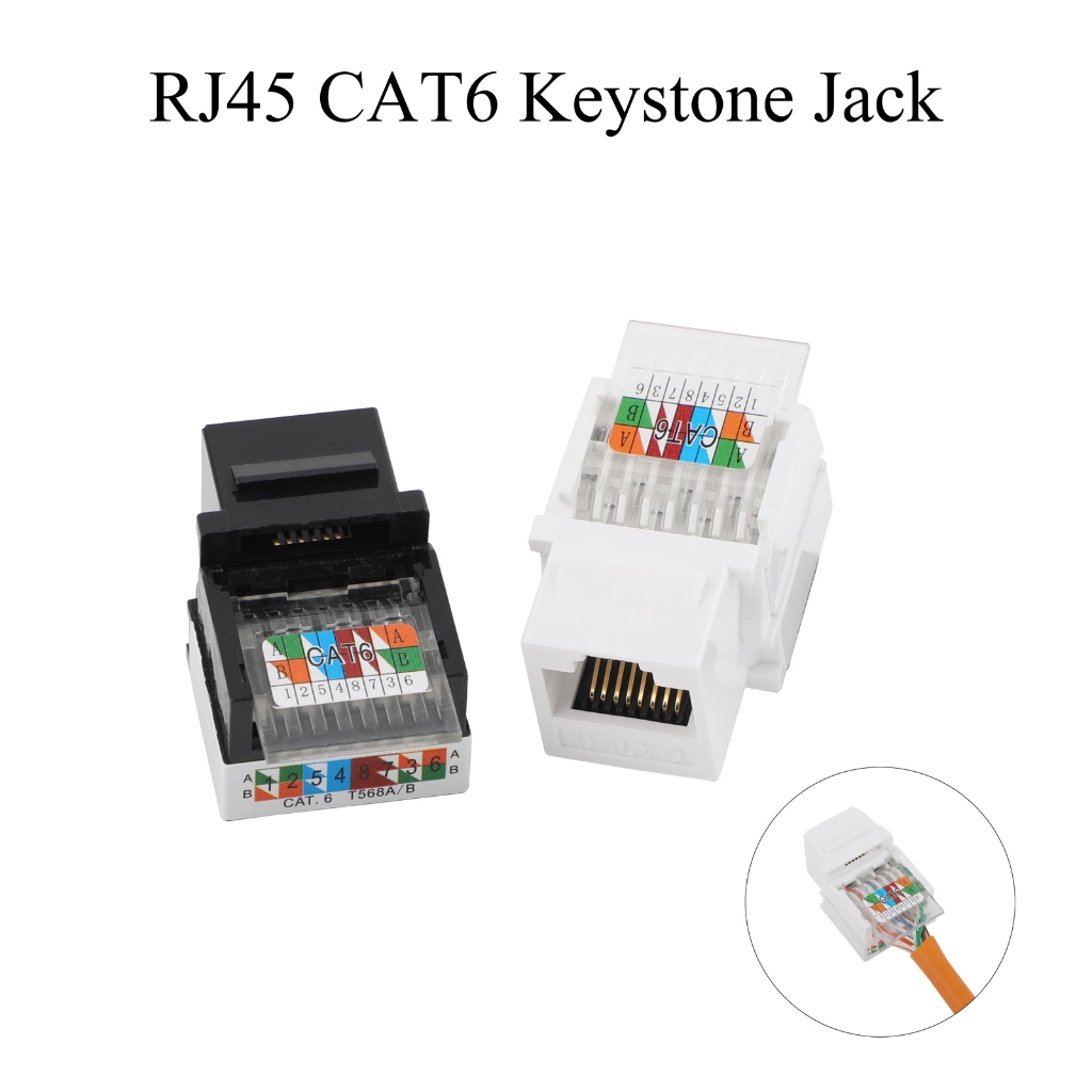 10PCS/20PCS Network Wall Socket Tool-Less CAT6 RJ45 Coupler Adapter for ...