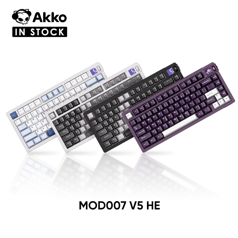 Akko MOD007 V5 HE Magnetic Keyboard with Display Screen 75% RT 0.005mm ...