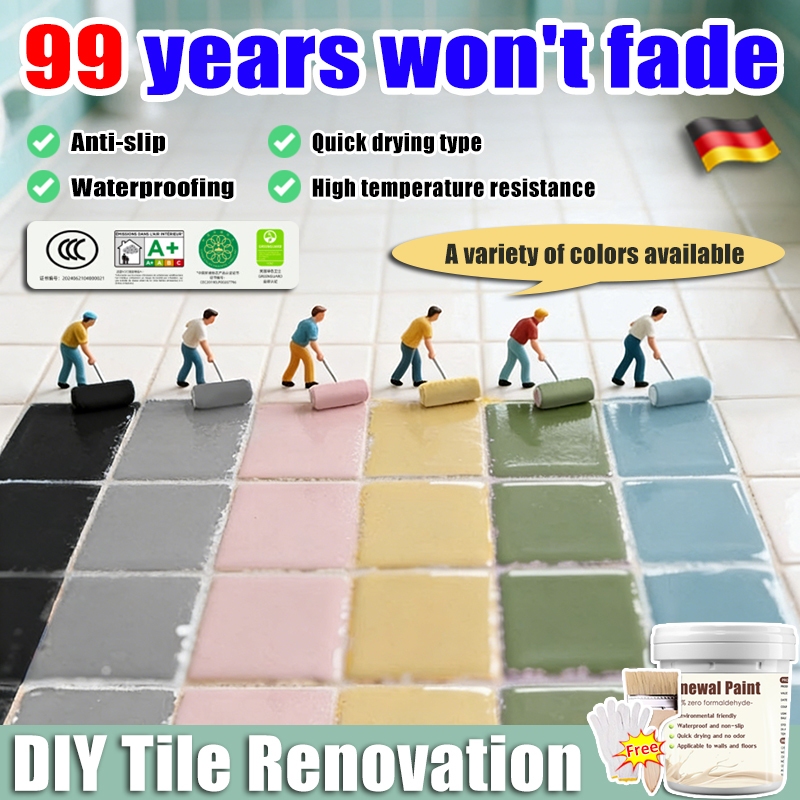 【24-hour delivery】epoxy tile paint color change wall paint tile paint ...