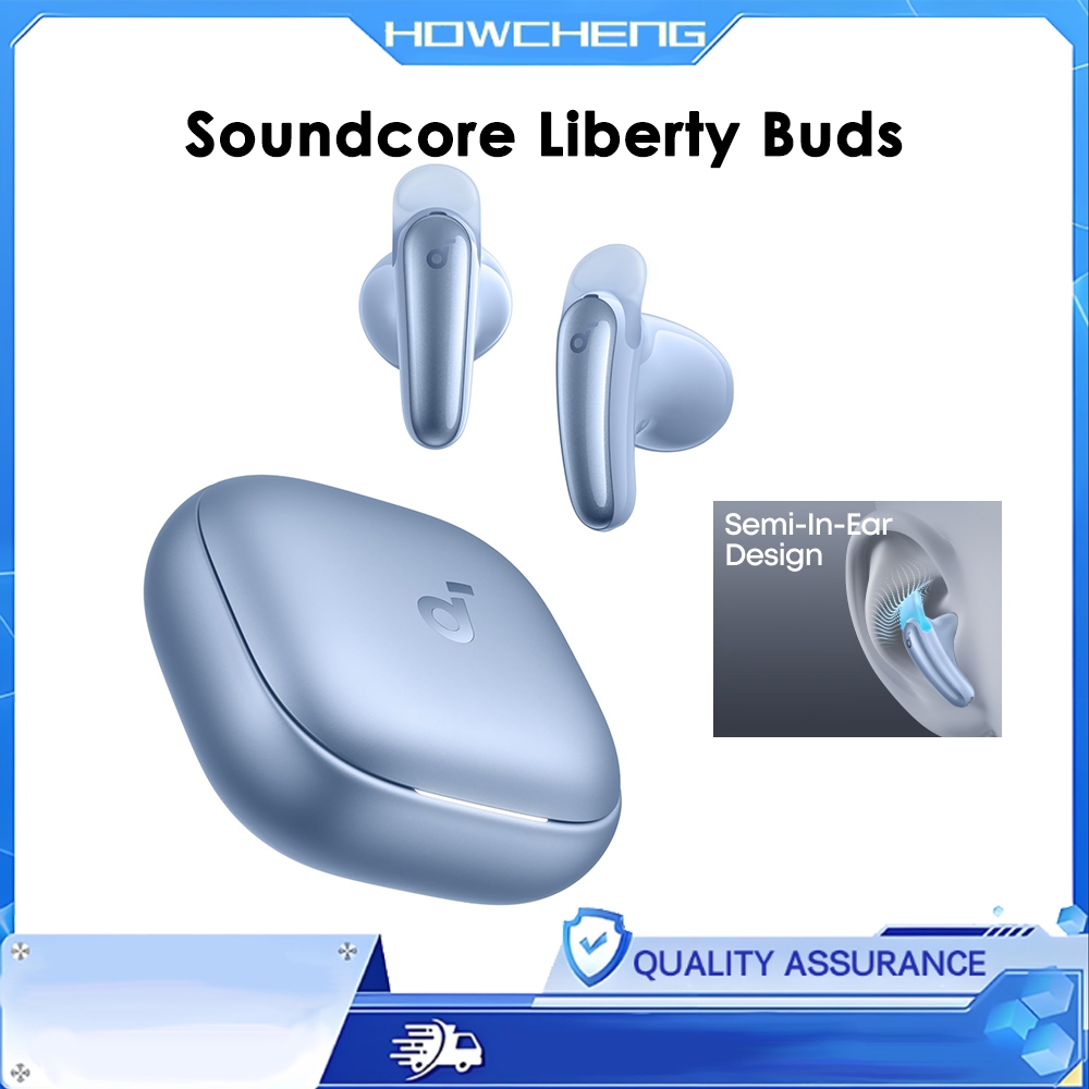 Soundcore Liberty Buds by Anker Semi-in-Ear with Adaptive ANC Removable ...
