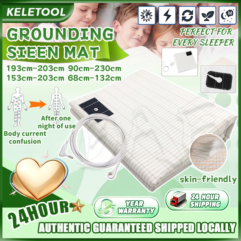 Earthing Half Sheet Grounding Mat Kit Complete Set bedsheet Grounding ...