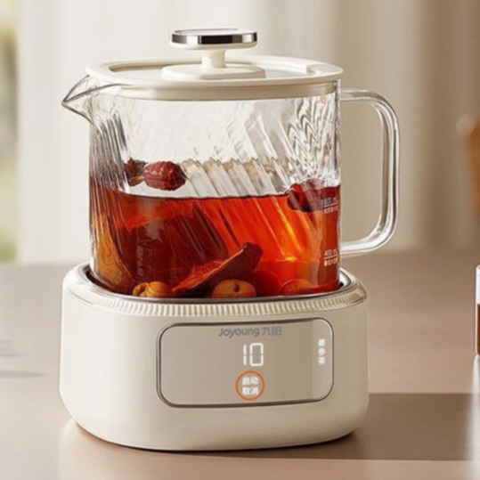 Joyoung All-Glass Healthy Kettle 1L Square Thermostat Small Multi ...
