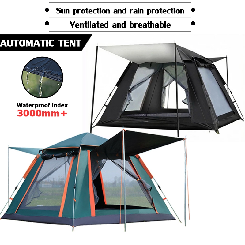 SG ⚡️Ready stock⚡️Quick Automatic Opening Beach tent Tents 5-8 Person ...