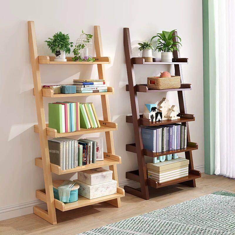 4/5 Tier Display Rack Bookshelf Shelves Storage Rack Wooden Book Shelf ...