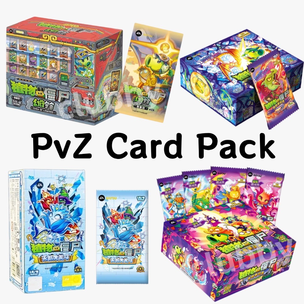 Plants vs Zombies Card kayou PvZ Peashooter rare AR/LR/GP game merch ...