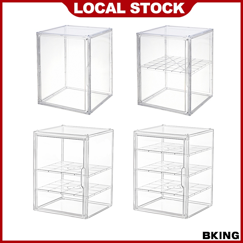 Acrylic Display Box with Shelf Transparent Storage Box for Popmart ...