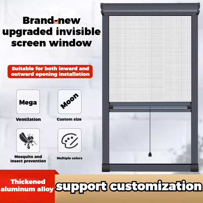 Screen Window Push-Pull Invisible Screen Window Retractable Push-Pull ...