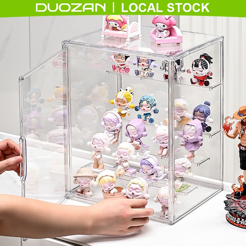 DUOZAN Acrylic Popmart Display Box Figurine Display Case Transparent ...