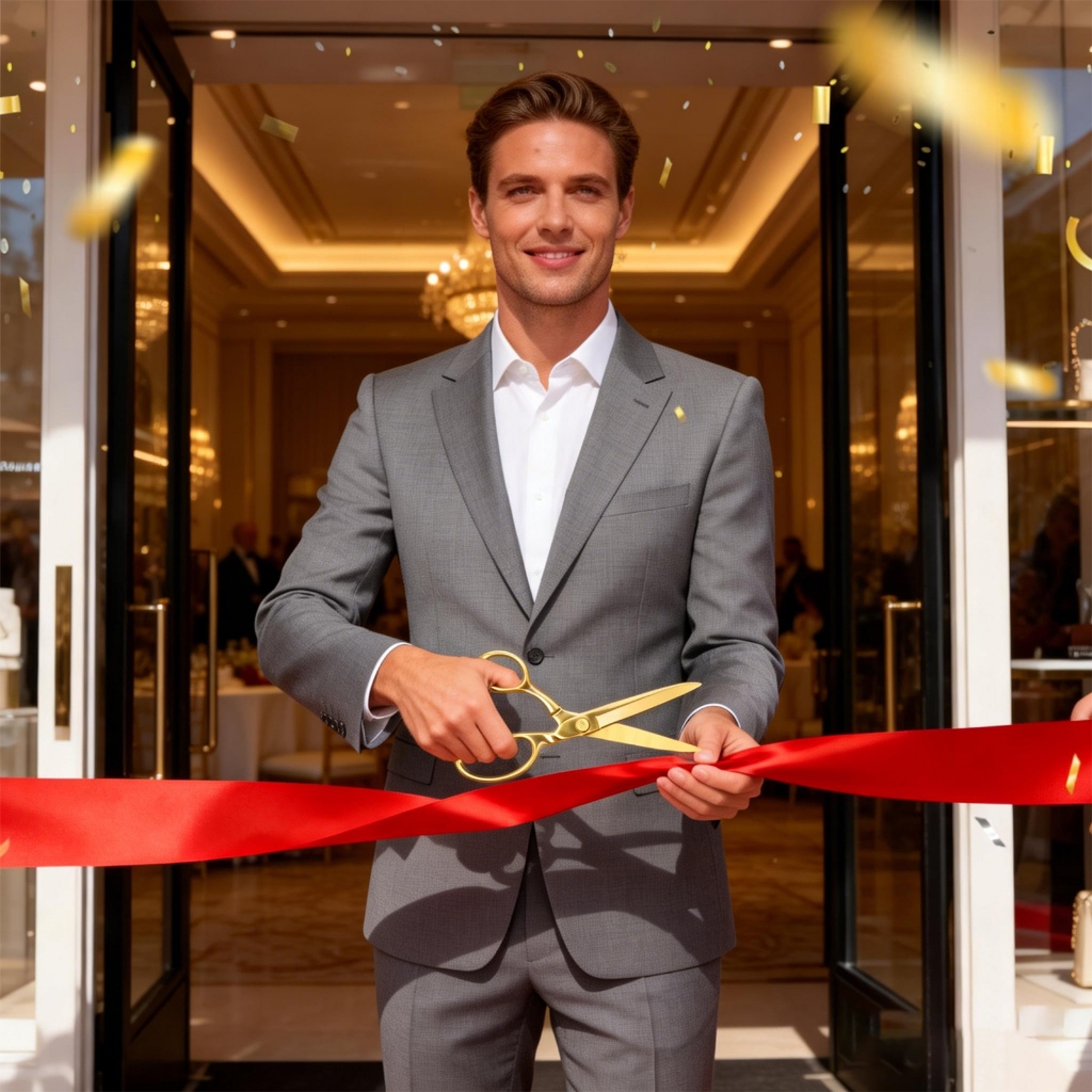 ribbon cutting scissor grand opening scissor Golden Scissors Opening ...