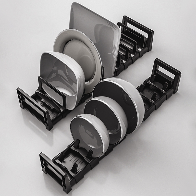 WEILIANG Stackable Bowl Rack Plate Rack Kitchen Shelf Dish Drainer Rack ...