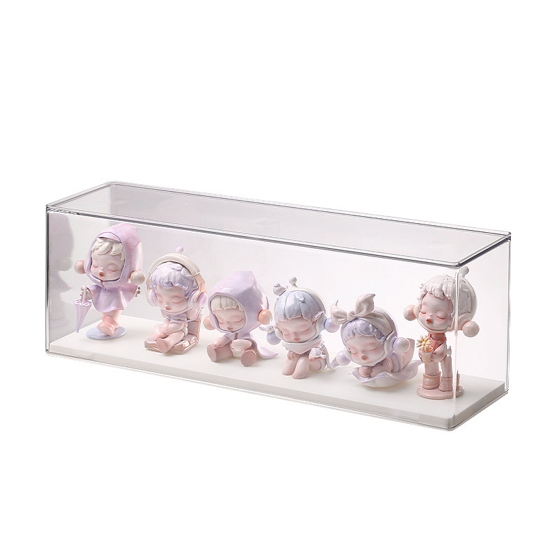 WEILIANG Acrylic Popmart Display Box Stackable Figurine Display Case ...