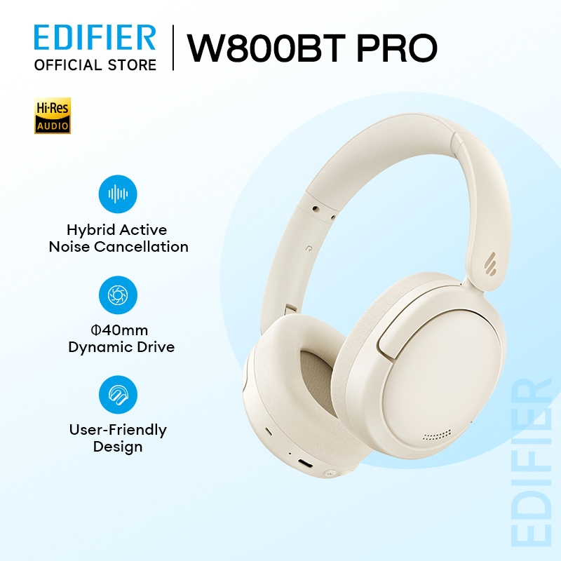 EDIFIER W800BT Pro Bluetooth 5.4 Wireless Headphones with Active Noise ...