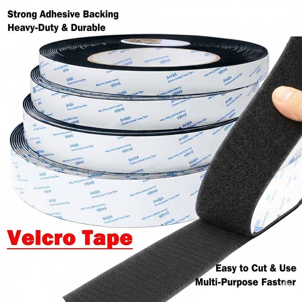 Self-Adhesive Velcro Tape Hook and Loop Fastener with Extra Strong ...